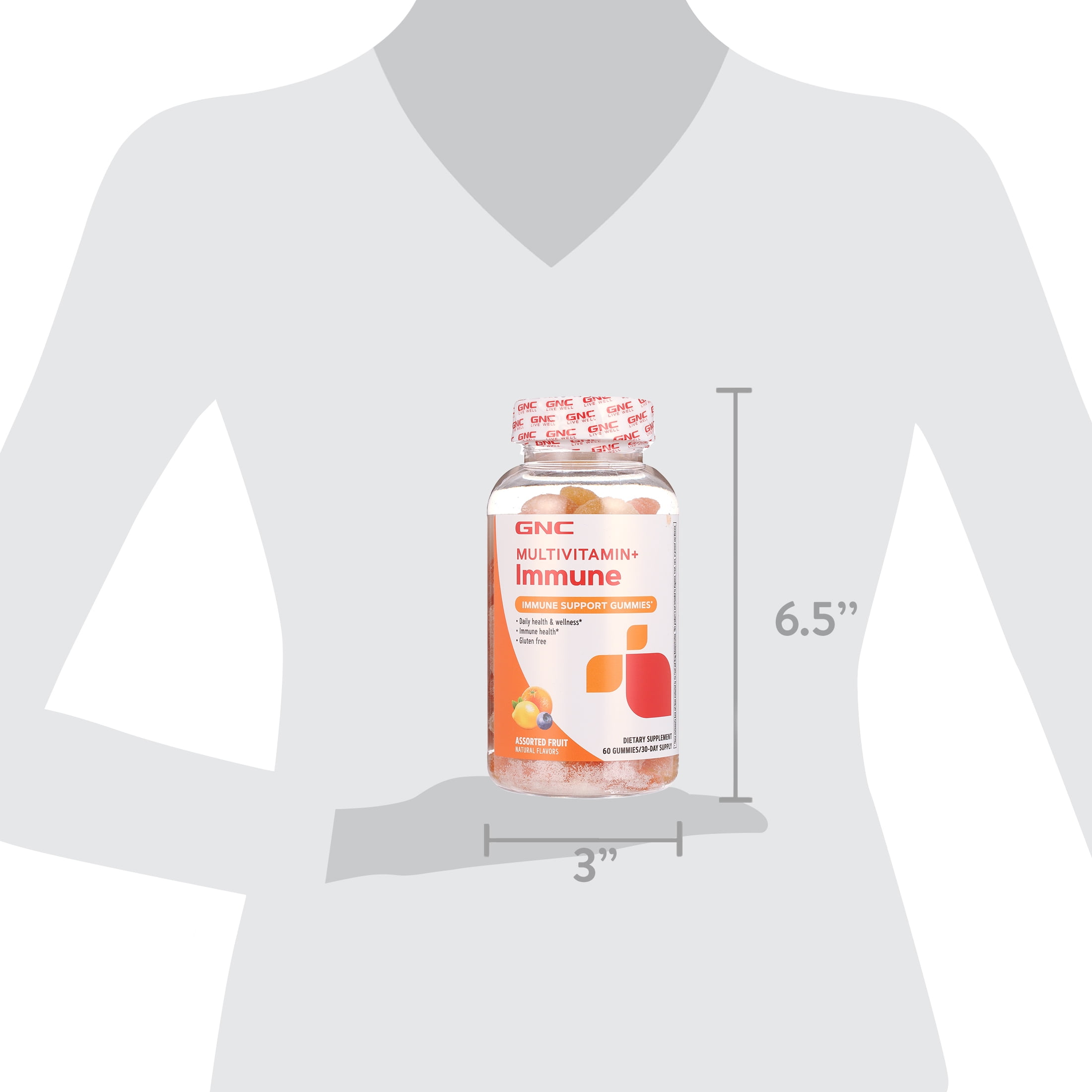 GNC Multivitamin Immune Gummies - 60 Ct - Supports Immune System ...