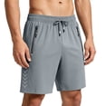 Bpyeka Big & Tall Men's Ice Silk Quick Dry Athletic Shorts, Elastic ...