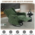 Lunale Swivel Glider Rocking Chair for Nursery, Wingback Upholstered ...
