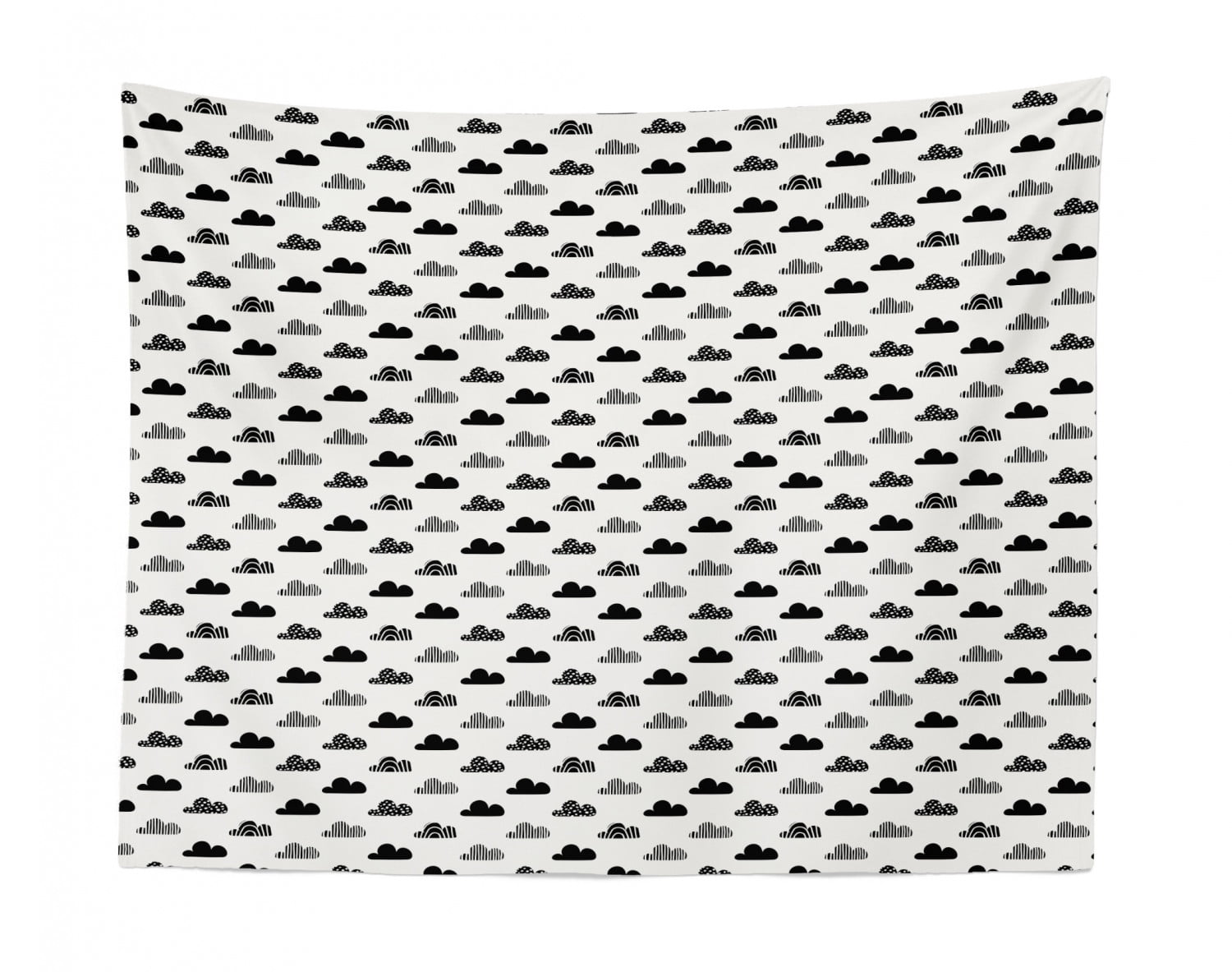 Umbrella Tapestry, Repetitive Rainy Weather Accessories Striped ...