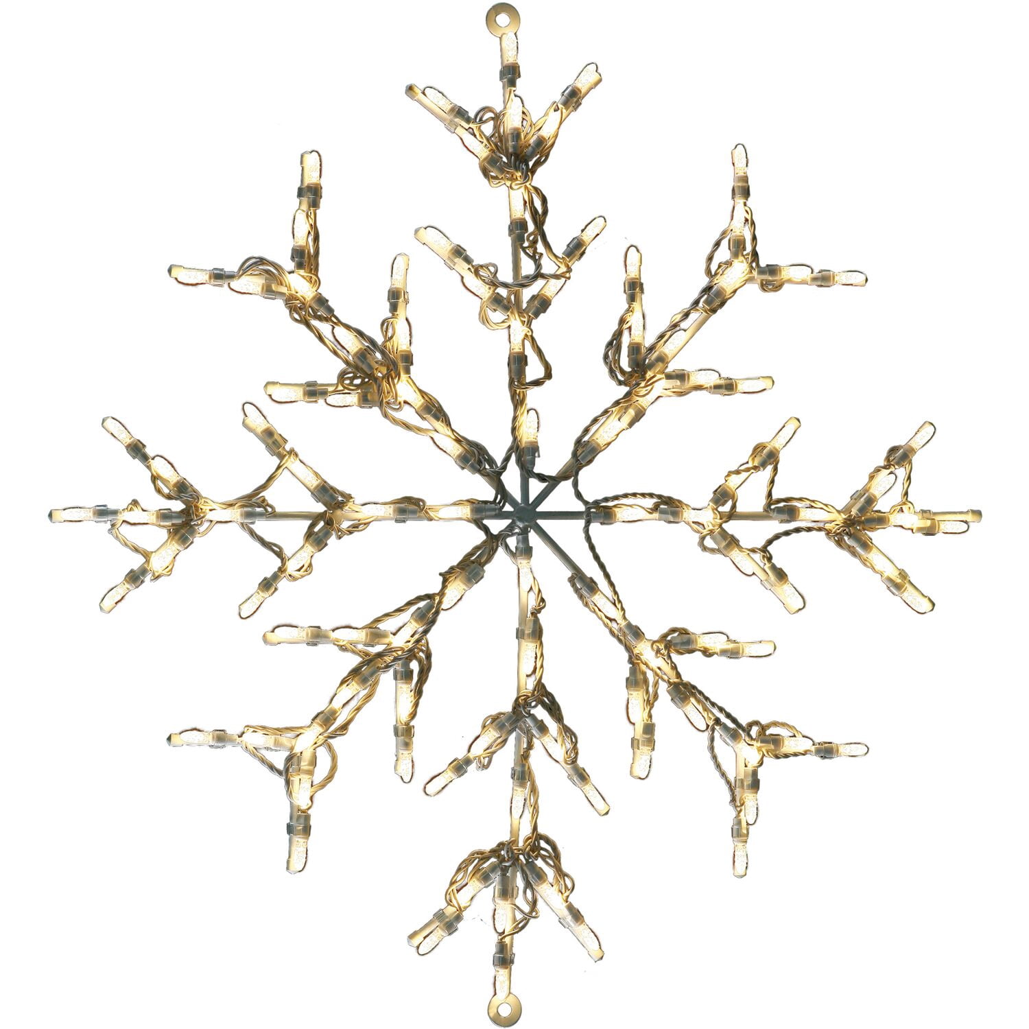 Fraser Hill Farm Christmas Indoor/Outdoor LED Lights, 30" Snowflake in ...