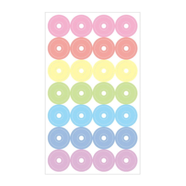 4 Pieces Reinforcement Labels Strong Viscosity Doughnut Shape Small ...