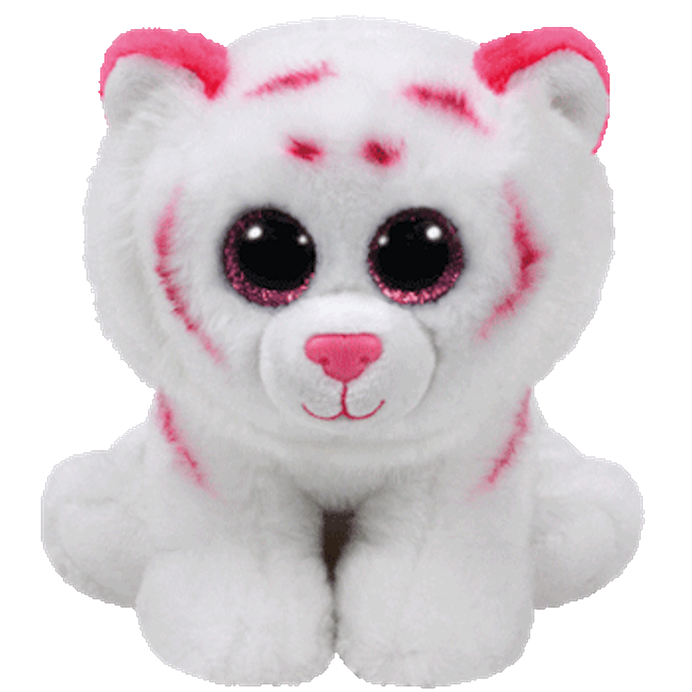 Ty Inc Beanie Boo Plush Stuffed Animal Tabor The Pink White Tiger 9 Ty Inc Beanie Boo Plush Stuffed Animal Tabor The Pink White Tiger 9