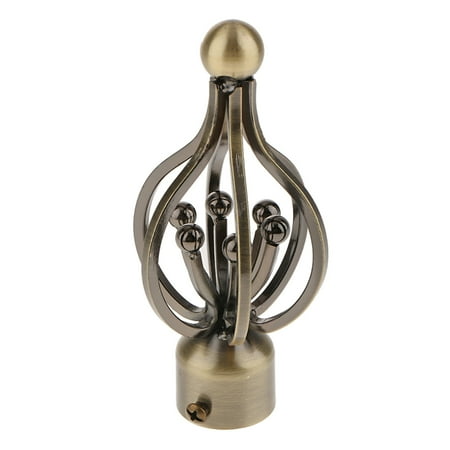 28mm Curtain Rod Decorative Head Finials, Window Hardware Accessories ...