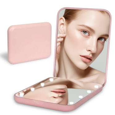 Gospire Ultra-Slim Lighted Compact Travel Makeup Mirror, Rechargeable ...