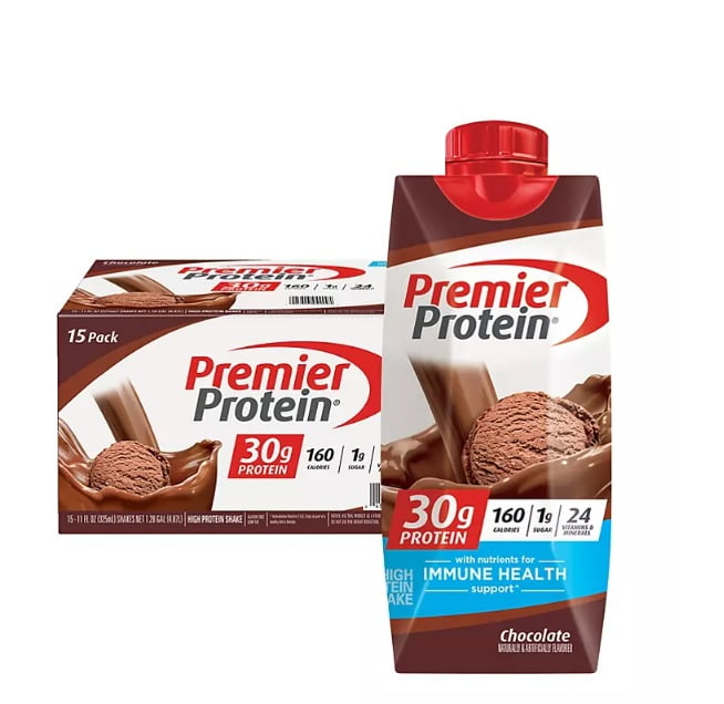 Premier Protein 30g. High Protein Shake, Chocolate (11 fl. oz., 15 pk) - Walmart.com