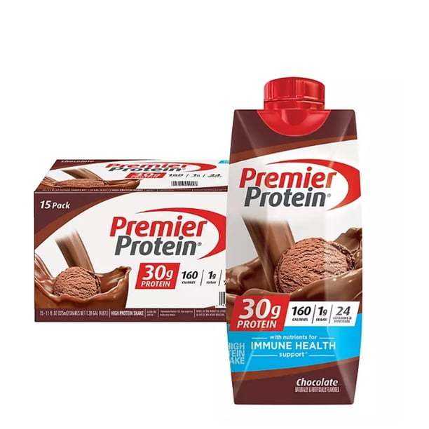 Premier Protein 30g. High Protein Shake, Chocolate (11 fl. oz., 15 pk ...
