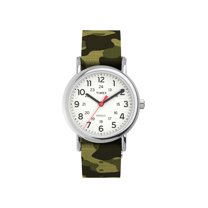 Timex Women's Weekender 31mm Watch - Silver-Tone Case Camo Fabric Strap ...