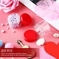 20 Pieces Round Pot Jars Plastic Cosmetic Containers Set with Lid for ...