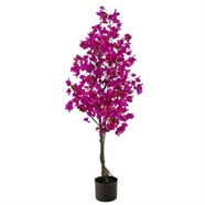 Nearly Natural 5' Cherry Blossom Artificial Tree in Plastic Planter ...