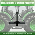 "Kojem Quick Pin 3 Point 2"" Receiver Trailer Hitch for BX Kubota, John ...