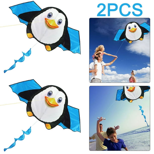Cometas Con Forma Animal Cola 1 6 M 2 Uds. Mejoran La Coordinación para Y Niñas (pingüino ...