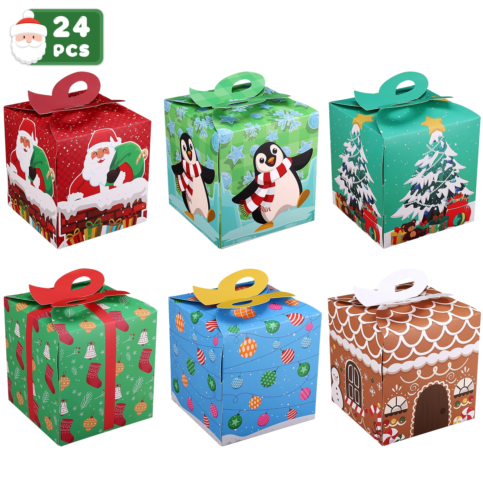 24pcs 3D Christmas Goody Gift Boxes Treat Boxes Cookie Boxes Small Gift 24pcs-3d-christmas-goody-gift-boxes-treat-boxes-cookie-boxes-small-gift