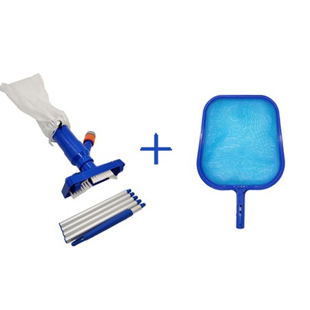 Opperiaya Swimming Pool Suction Head with Bottom Brush, Fishing Net ...