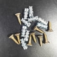 6×14mm Short Expansion Screw Set for Cabinet Hinge Repair & Stripped ...