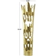 DecMode 31" Drip Gold Aluminum Vase with Melting Designed Body ...