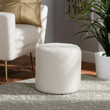 Baxton Studio Isaiah Modern and Contemporary Ivory Boucle Upholstered ...