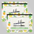 A4 File Binder 2Pack Pouch Pencil Work & Study File Pouch Tropical ...