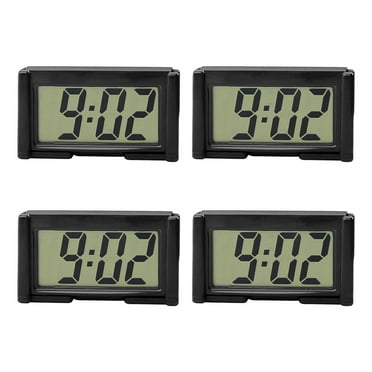 COM1950s 4 Inch Dashboard Fluorescent Clock - Mini Car Clock - Attaches ...