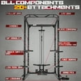 RITFIT Home Gym Squat Rack, PPC02C 1000 LBS Capacity Power Cage with ...
