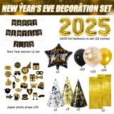 Happy New Year Decorations Kit New Years Eve Party Supplies 2025 Foil ...