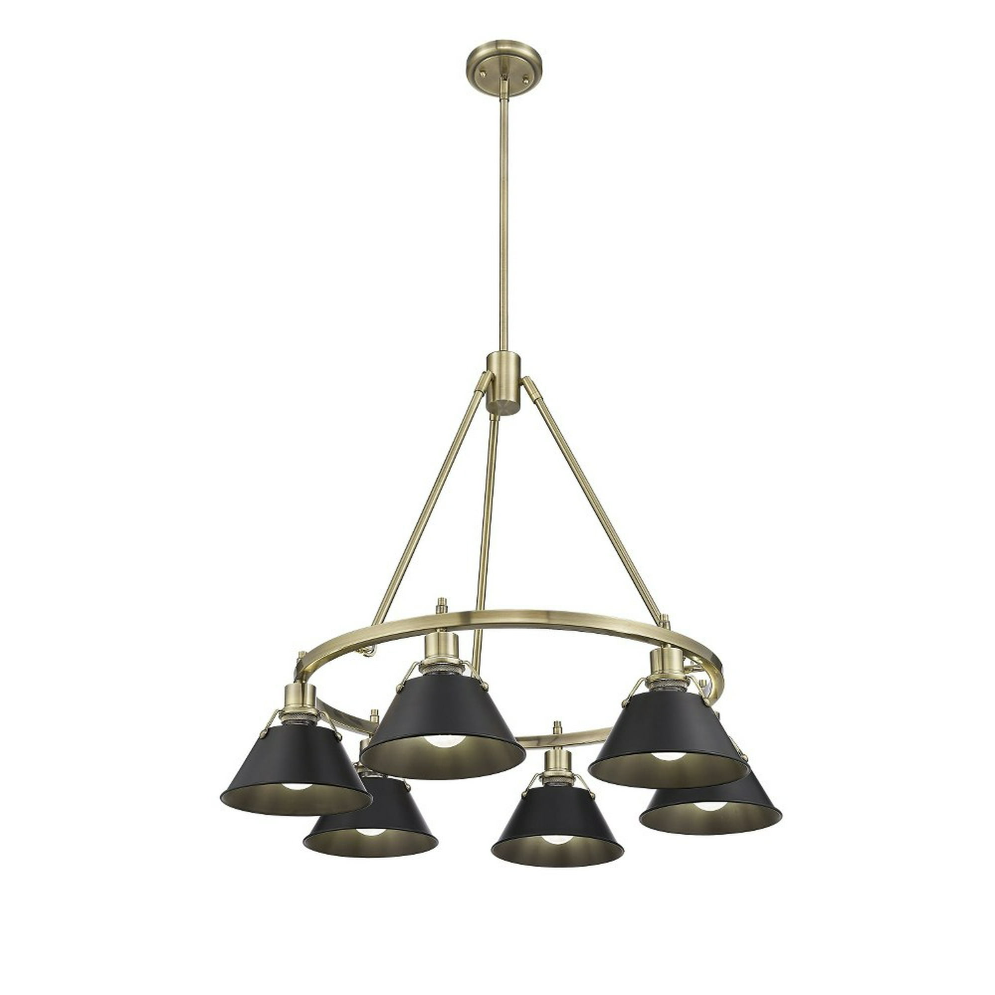 Click here for Golden Lighting - Orwell - 6 Light Chandelier-20.3... prices