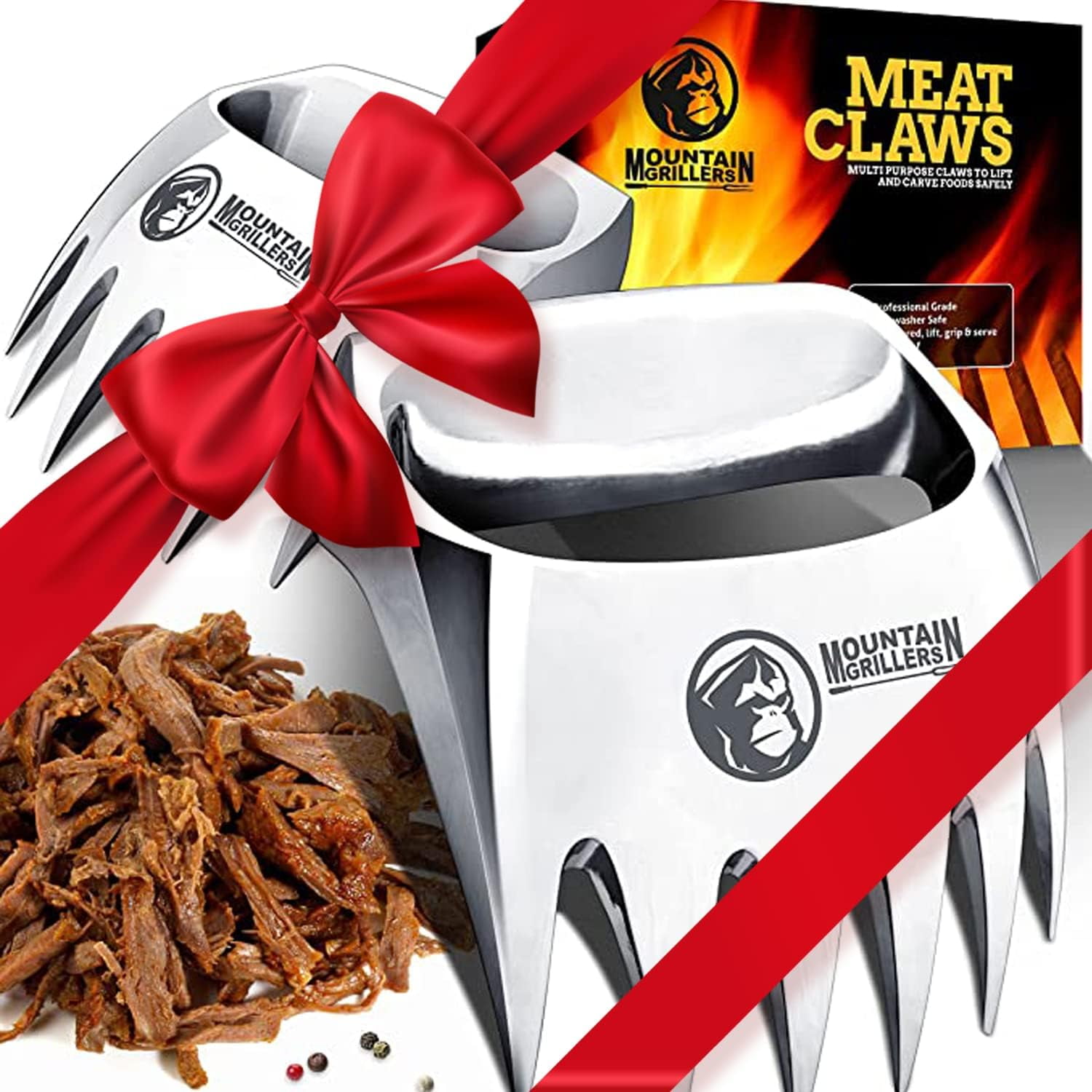 SHIQI-Meat Claws Meat Shredder for BBQ - Perfectly Shredded Meat, These ...