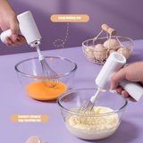 Electric Egg Beater Mixer 3-Speed Control Interchangeable Stirring Rods ...