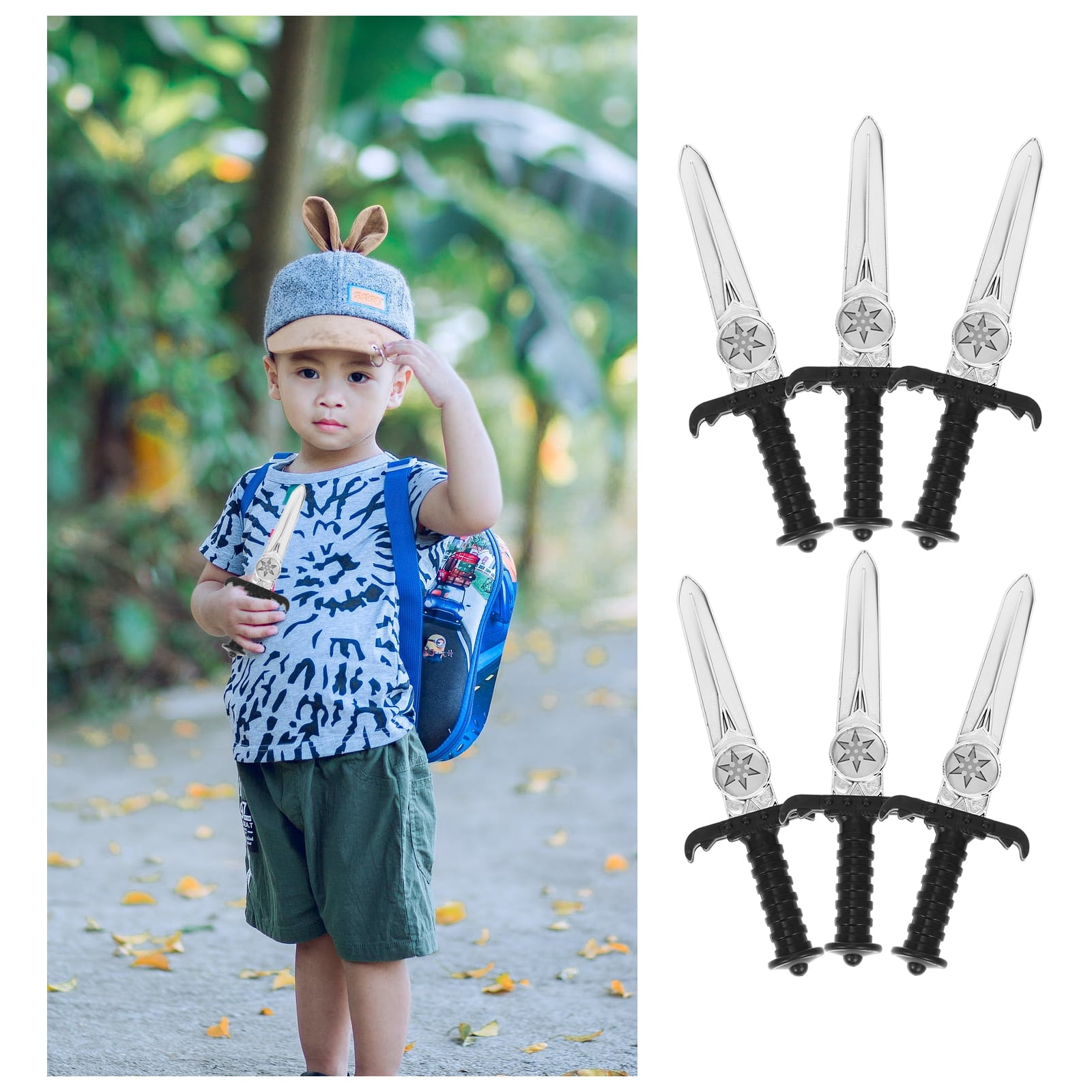 Buy NUOLUX 6Pcs Plastic Dagger Toys Children Stage Performance Knives ...