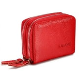 KALMORE Women's Leather Wallet, RFID Secure, Small Purse, 14 Card Slots ...
