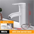 Chrome Black Bathroom Faucet Hot Cold Water Sink Mixer Tap Stainless ...