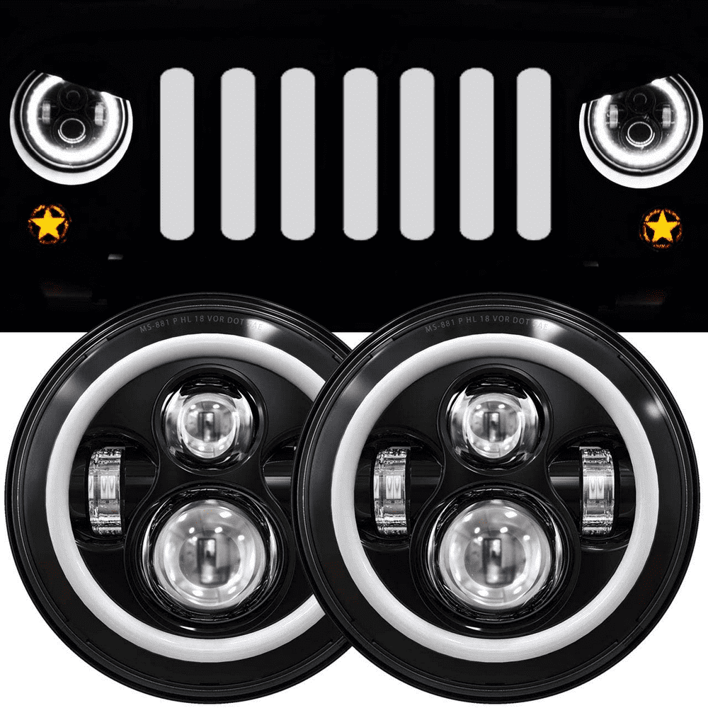 Click here for Ousitaid 7 Inch Led Halo Headlights With Turn Sign... prices