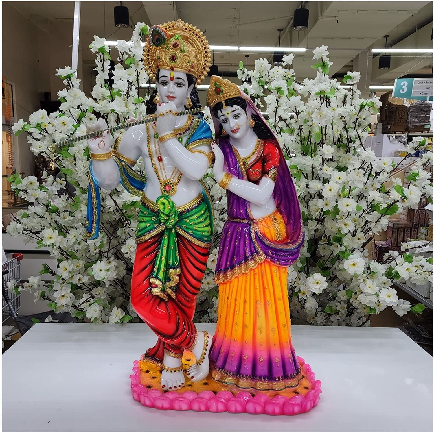 Radha Krishna Statue in Resin Large Radha Krishna Australia | Ubuy