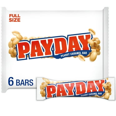 Payday Individually Wrapped Peanut Caramel Snack Size Candy for Lovers ...