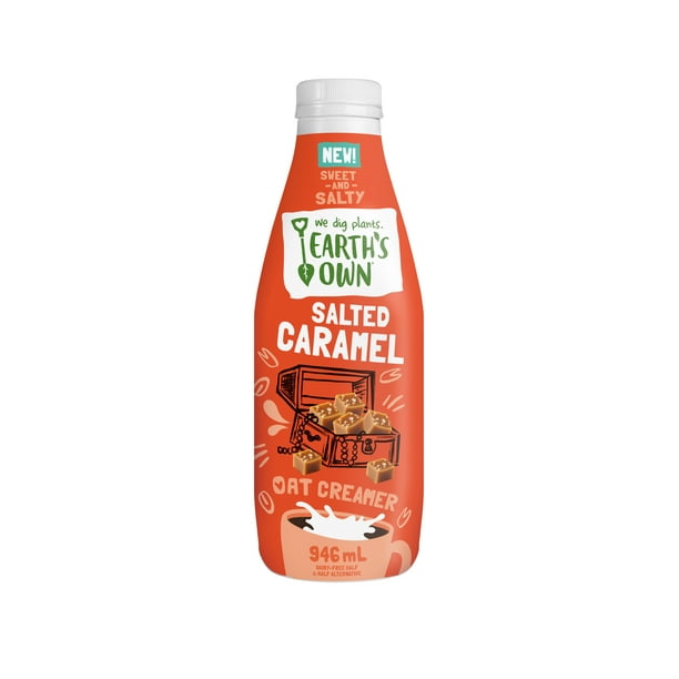 Earth's Own Oat Café Edition Salted Caramel Creamer 946ml, Oat Coffee ...