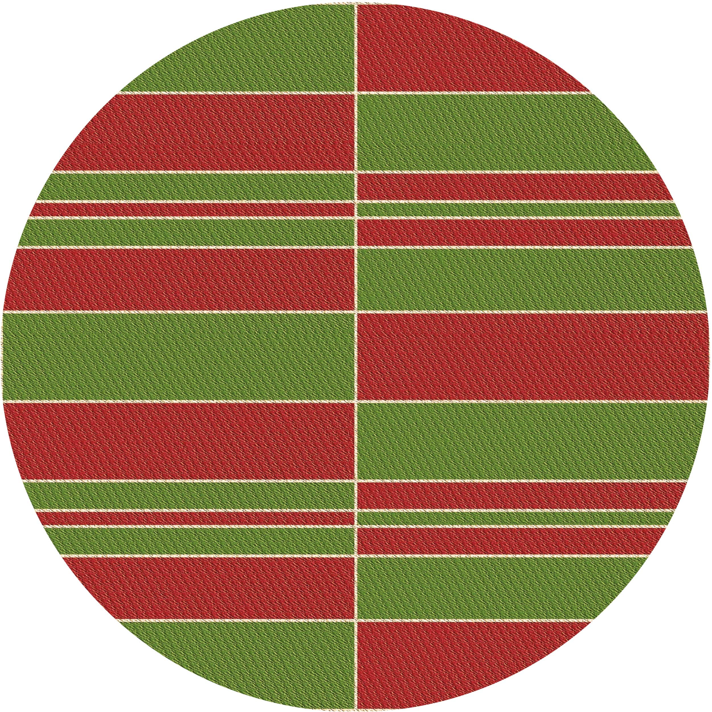 Ahgly Company Machine Washable Indoor Round Transitional Green Onion ...