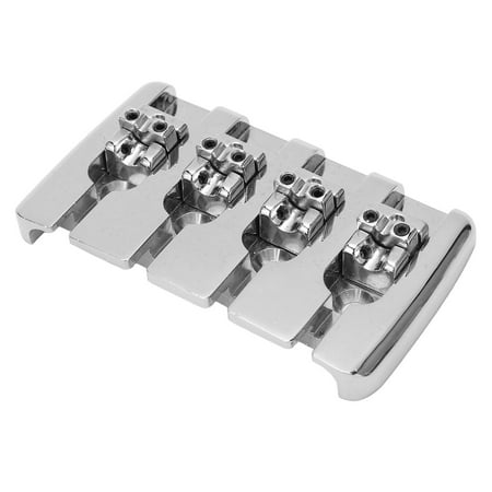 4 String Guitar Bridge, High Hardness No Drilling Bridge Replacement ...