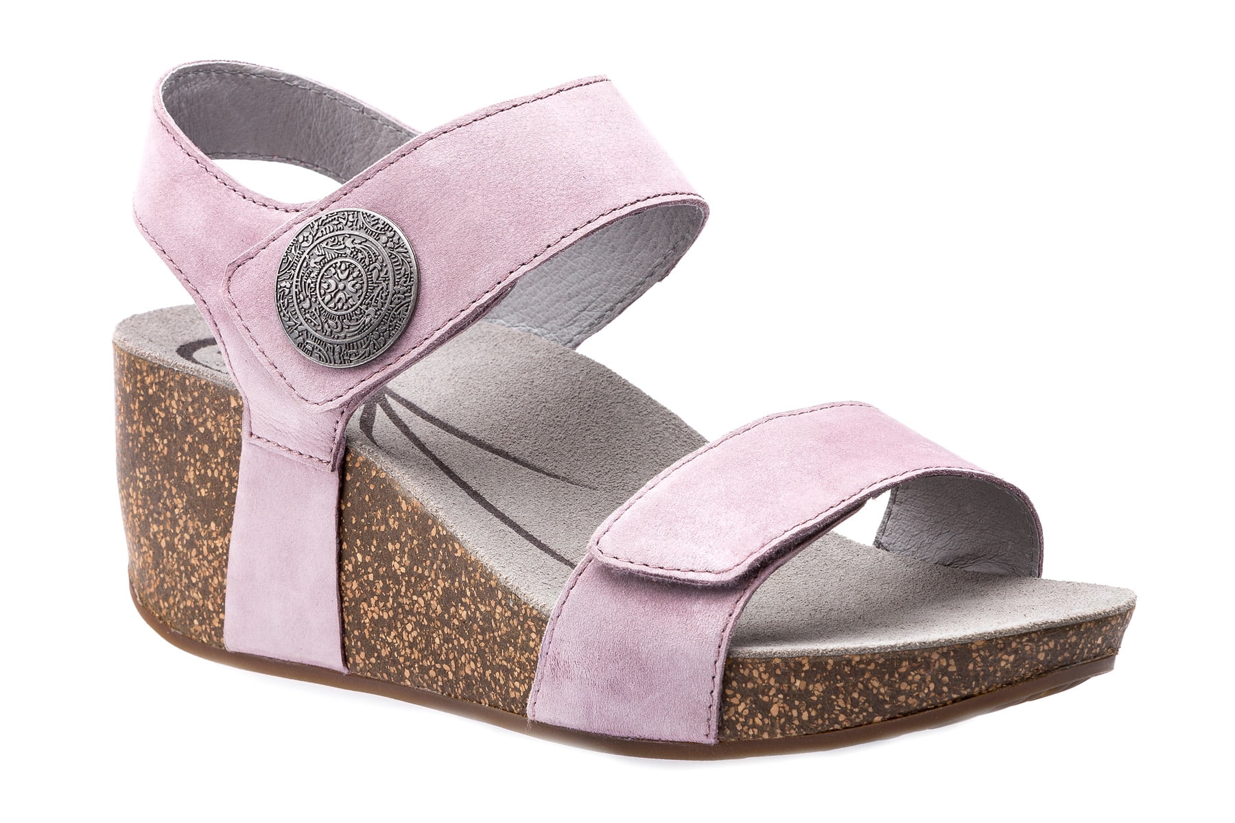 Womens Abeo BioSystem Dahlia Wedge Espadrille Sparkle Suede Sandal Size ...