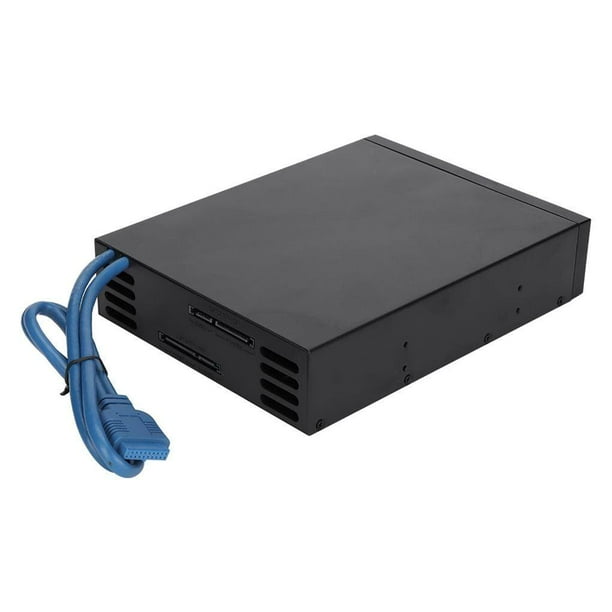 2.5/3.5 inch SATA/SSD Dual HDD Enclosure Rack Case Hard Disk Drive ...