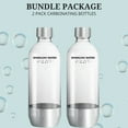 Replacement Bottle for Sodastream Carbonating Sparkling Water Machine 1 Liter | 2 Pack - Walmart.com
