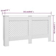 vidaXL Radiator Cover Radiator Guard for Home Office Heater Cabinet ...
