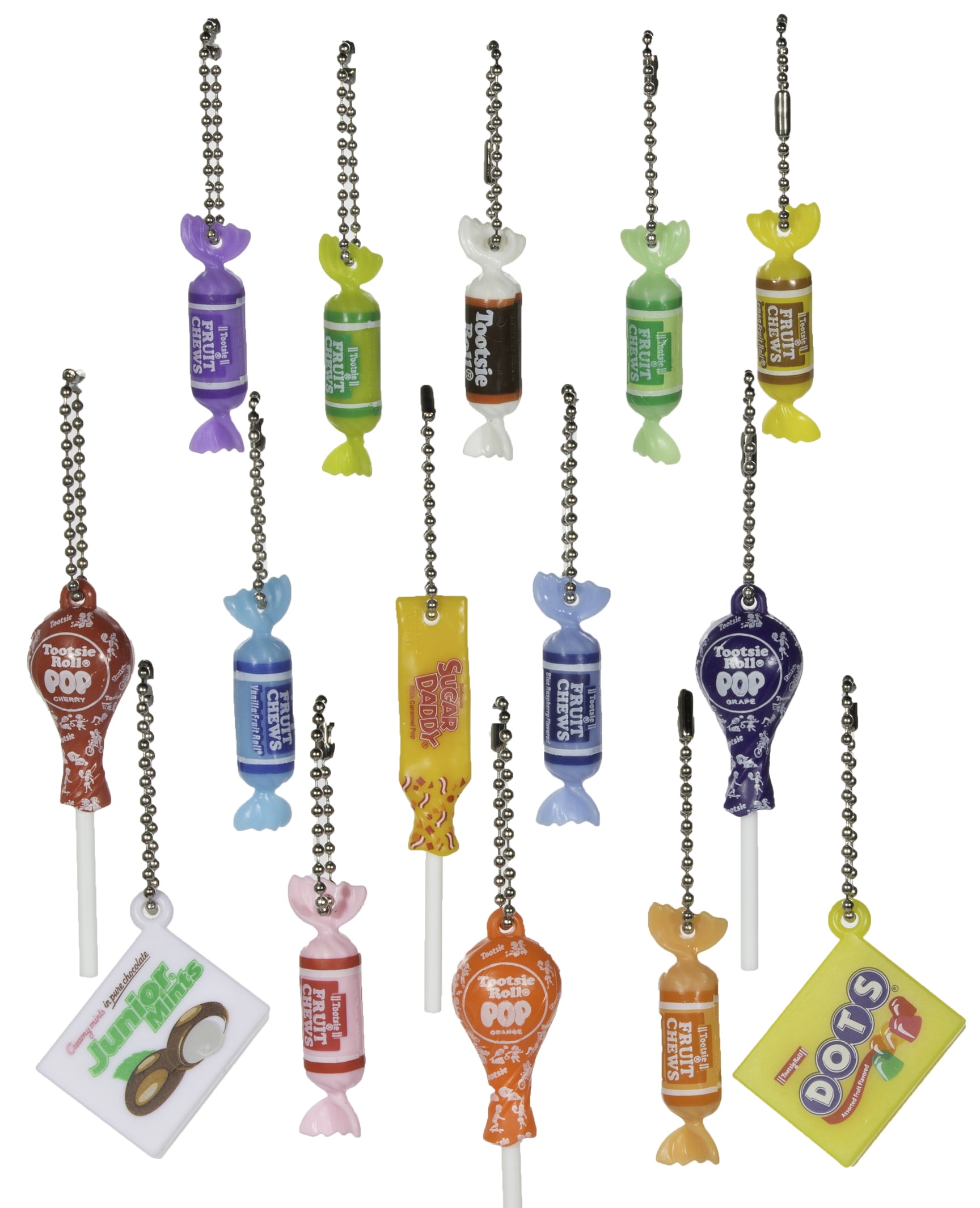 Party Favors - Tootsie Roll Classic Candy Key Chains/ Charms set of 15 ...