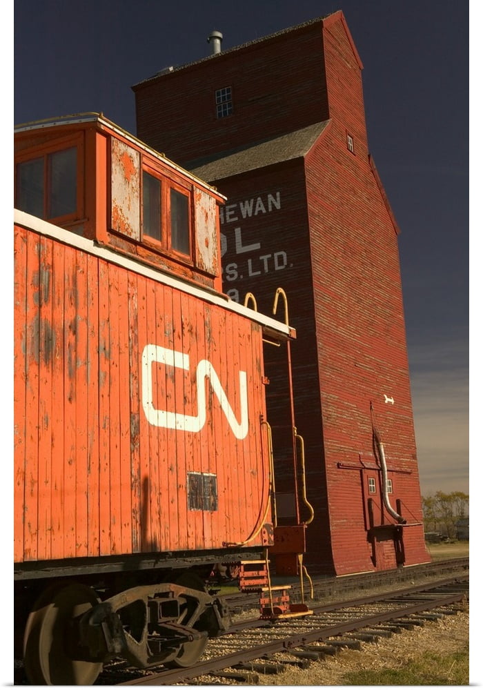 Great BIG Canvas Canada Alberta Historic Railway Locomotive And