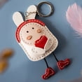 Adorable Rabbits Keychain Diyer Craft Set With PU1eatherCraft Accessory ...