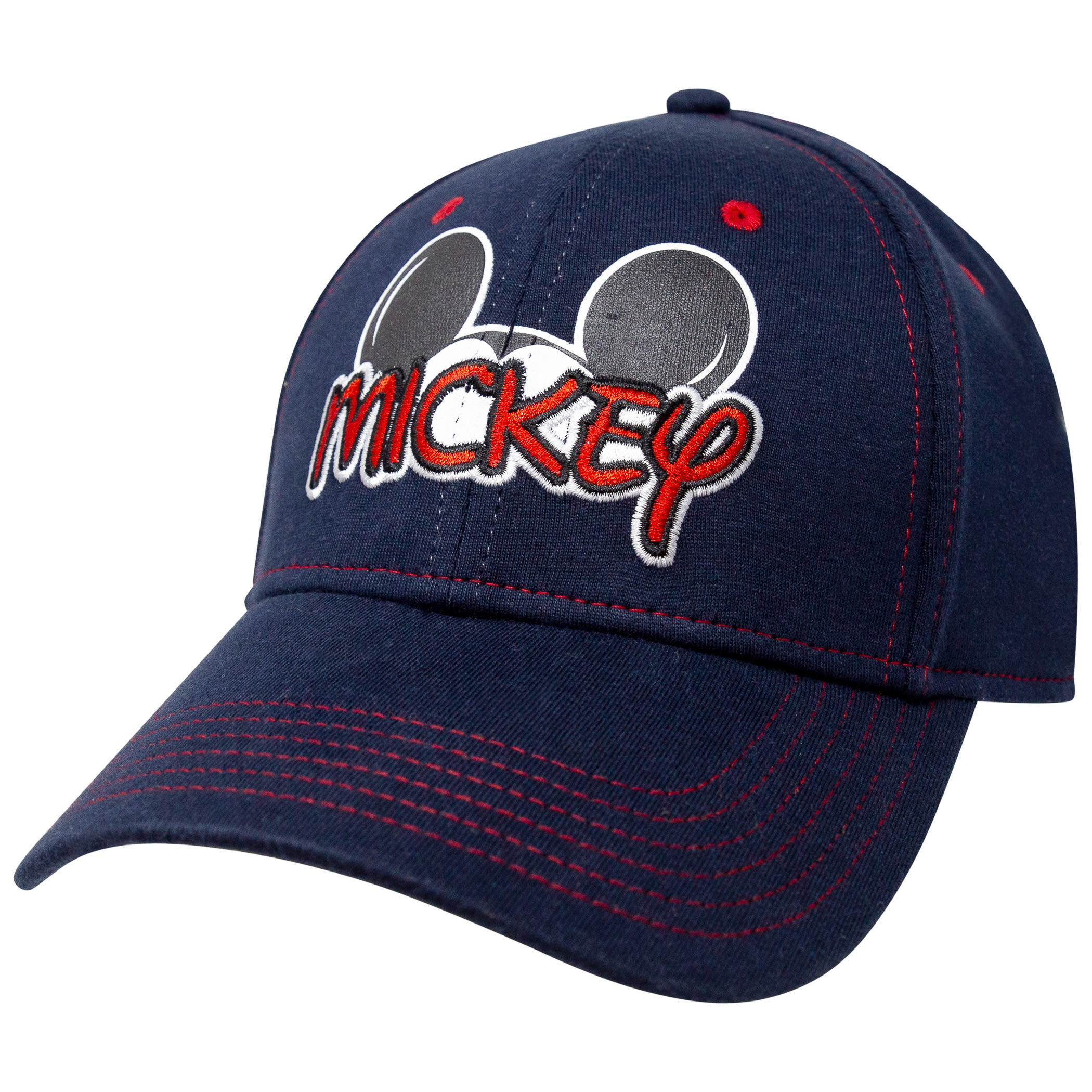Mickey Mouse Blue Disney Script Logo Adjustable Strapback Hat - Walmart.com