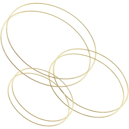 Macrame Hoops Ring for Dream Catcher Metal Crafts Round Brass Plated 8 ...