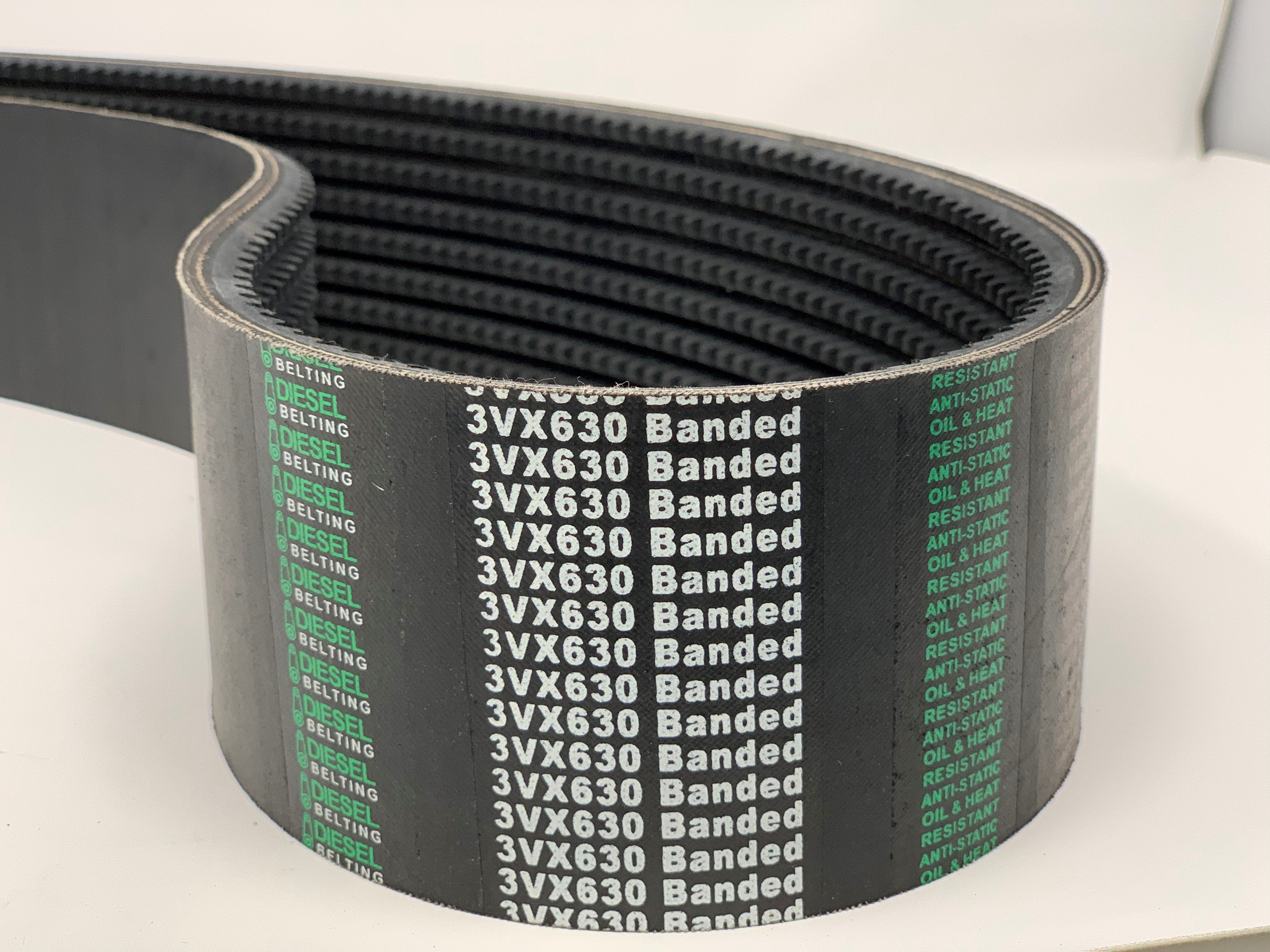 2/3VX630 Banded Cogged V-Belt 0.8 x 63in Outside Circumference ...