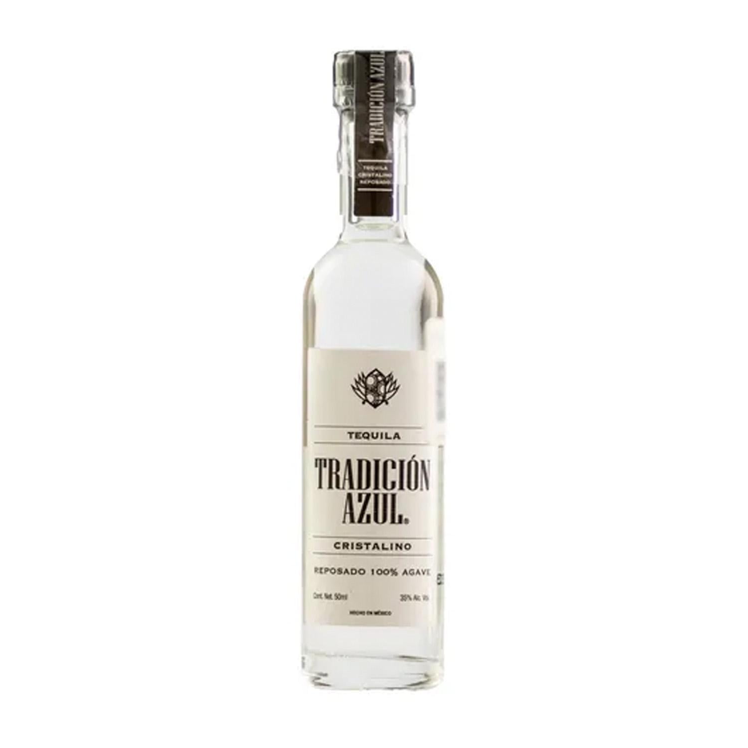 Tequila Tradición Azul Añejo Cristalino 50 ml | Walmart en línea