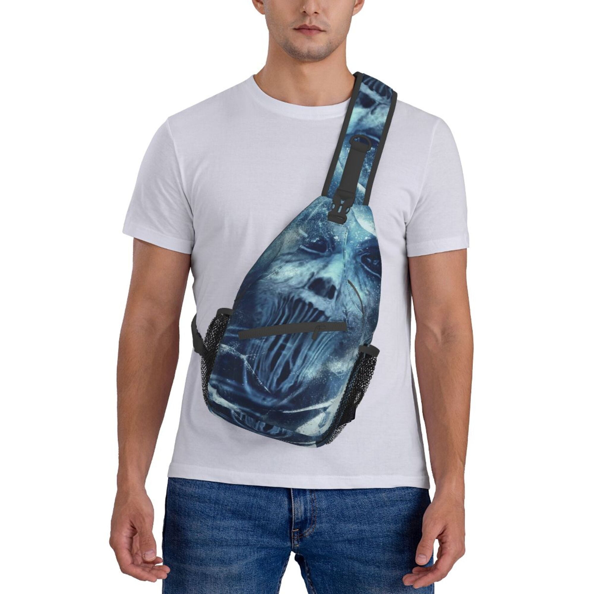 ZICANCN Monster Creepy Horror Crossbody Sling Bag for Men Women ...