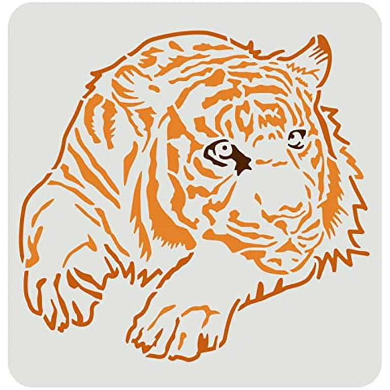 Tiger Outline Template